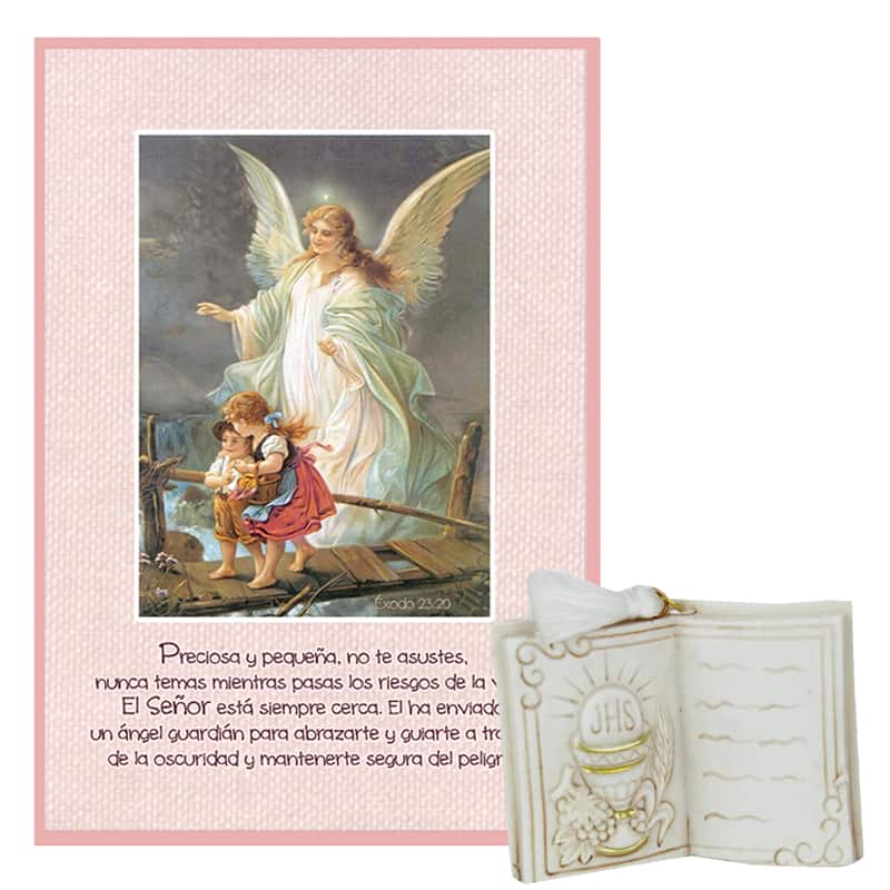 Combo Plaqueta Ángel de La Guarda + Libro De Primera Comunión (De ...